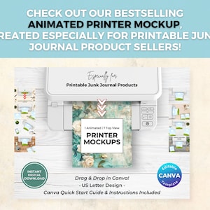 Vintage Junk Journal Template Bundle | Editable Canva Template | Canva ...