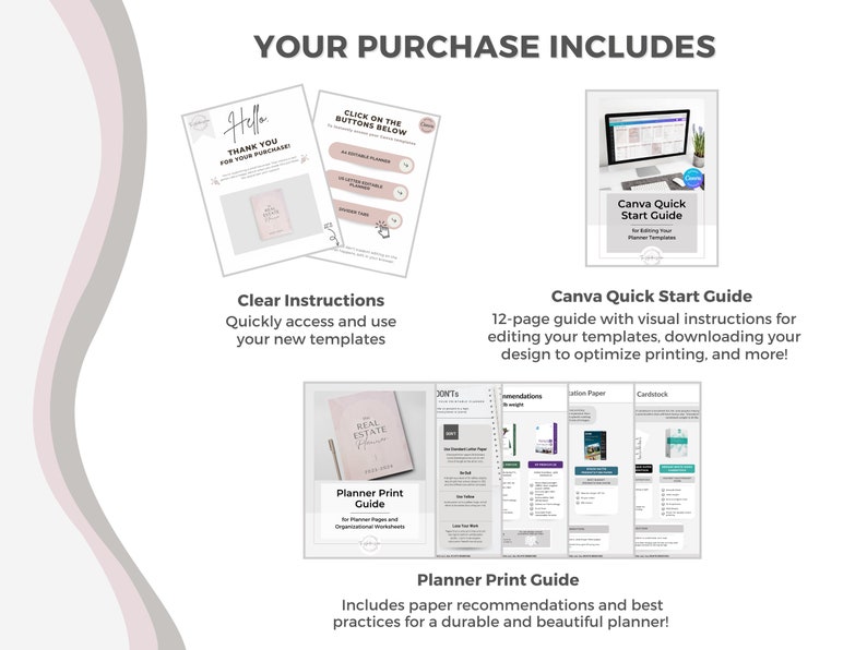 Real Estate Agent Planner Printable Planner Bundle Planner for Realtors ...