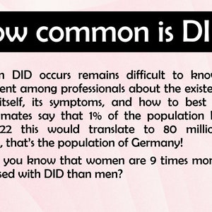 41 Types of Alters in Dissociative Identity Disorder A - Etsy