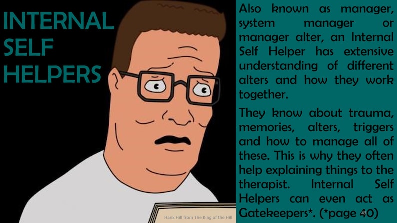 41 Types of Alters in Dissociative Identity Disorder A - Etsy