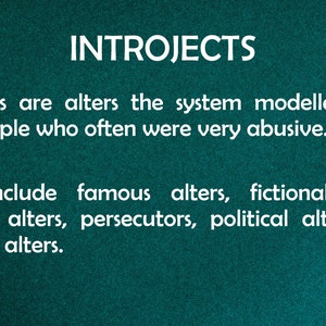 41 Types of Alters in Dissociative Identity Disorder - A Booklet ...