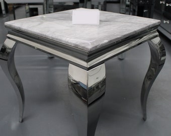 Genuine Marble End Table - Etsy
