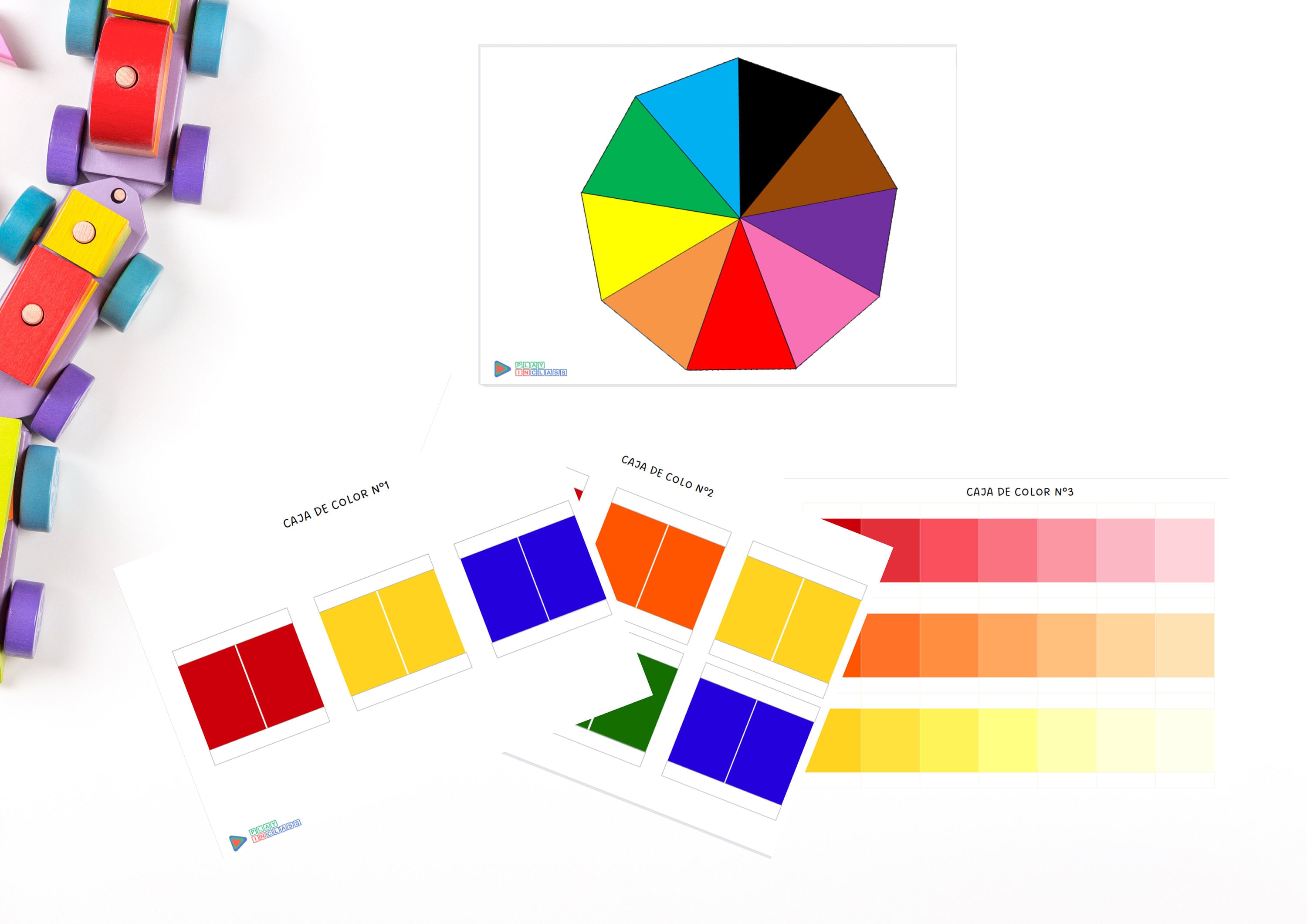 Montessori Color Tablets, Printable Homeschool Download,preschool ...