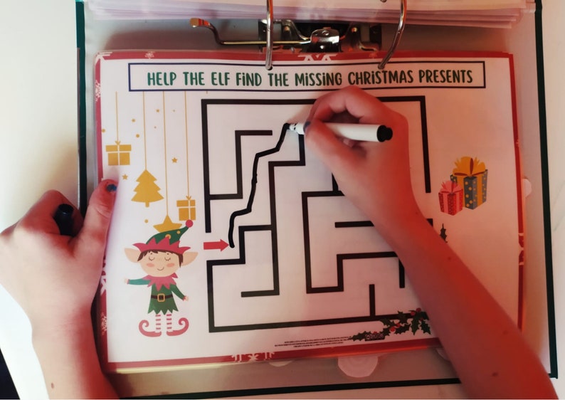 Christmas Busy Book Printable, Christmas Busy Binder, Preschool Busy ...