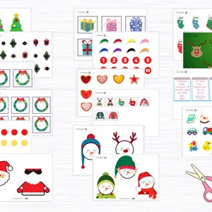 Christmas Busy Book Printable, Christmas Busy Binder, Preschool Busy ...