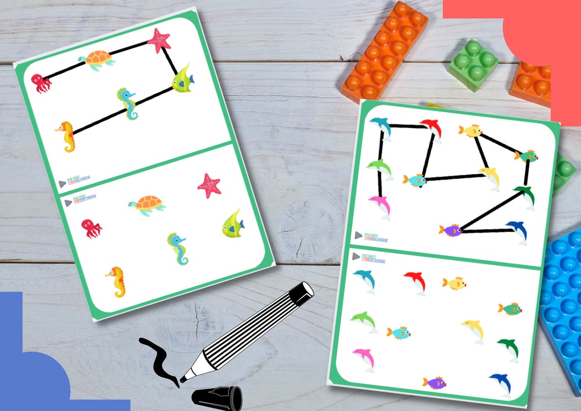 Visual Attention Activity, Printable Kids Activity Book, Preschool ...