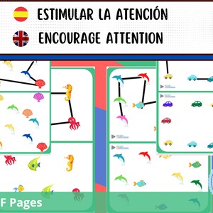 Visual Attention Activity, Printable Kids Activity Book, Preschool ...