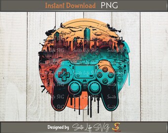 Graffiti Gaming Controller, PNG Gamer Life, Digital T-shirt PNG ...