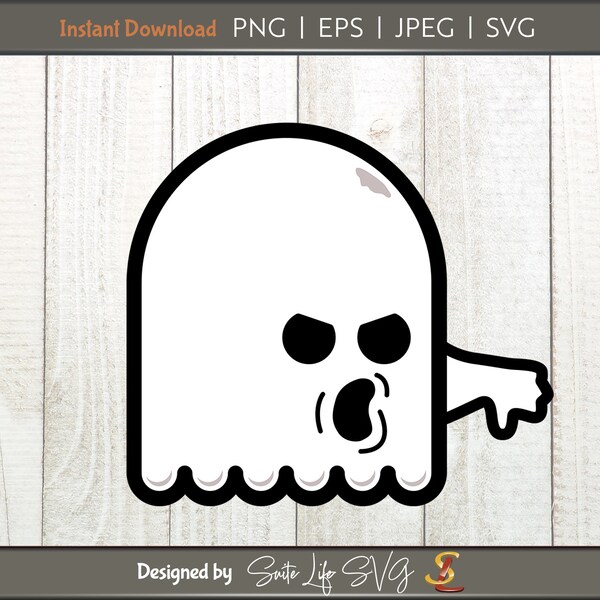 Thumbs Down Ghost Svg - Etsy