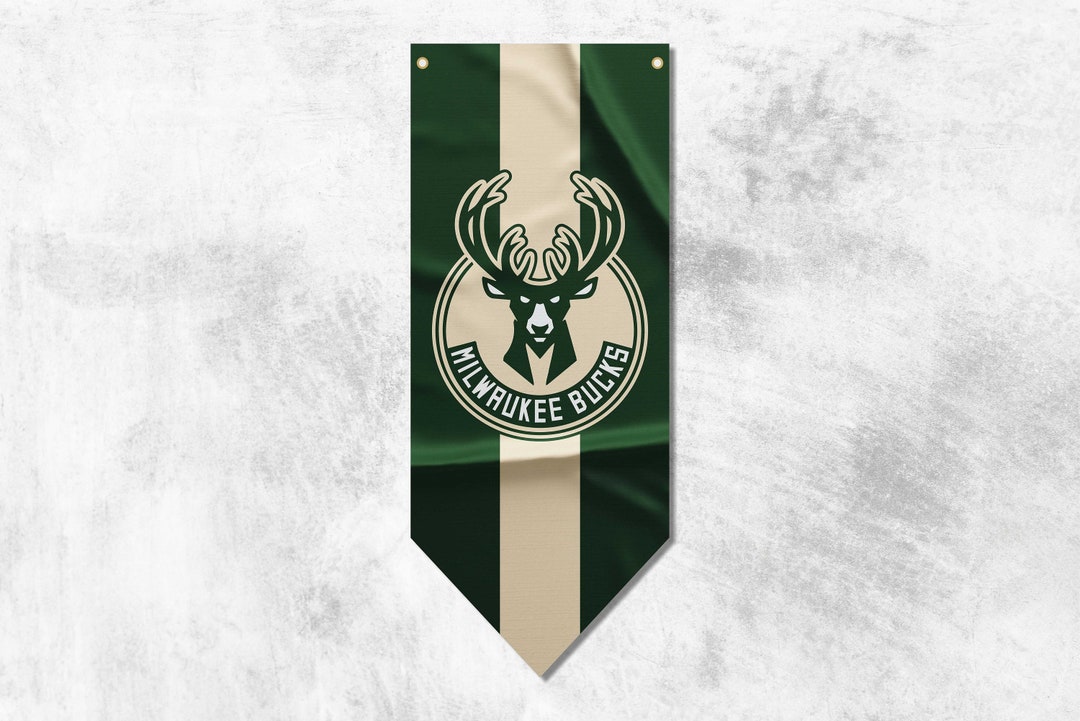 Milwaukee Bucks Pennant Flag Banner | Basketball Banner | High Quality ...