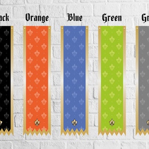 Customizable Big Size Medieval Style Family Pennants | Personalized ...