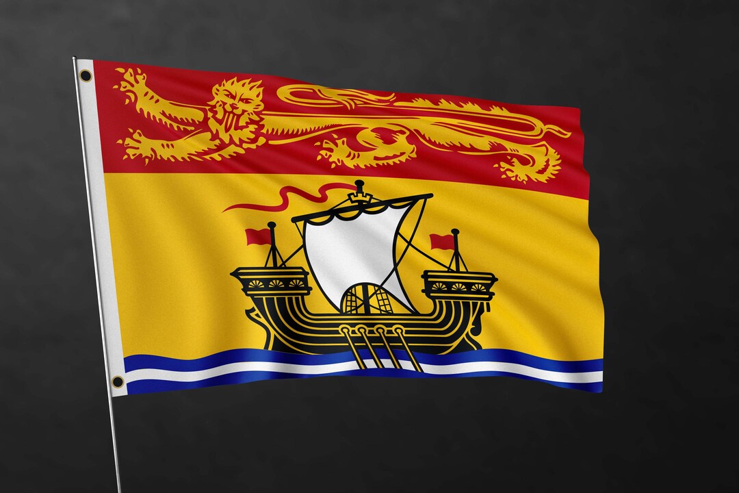 New Brunswick Flag Banner | Canadian Flags | High Quality Materials - Etsy