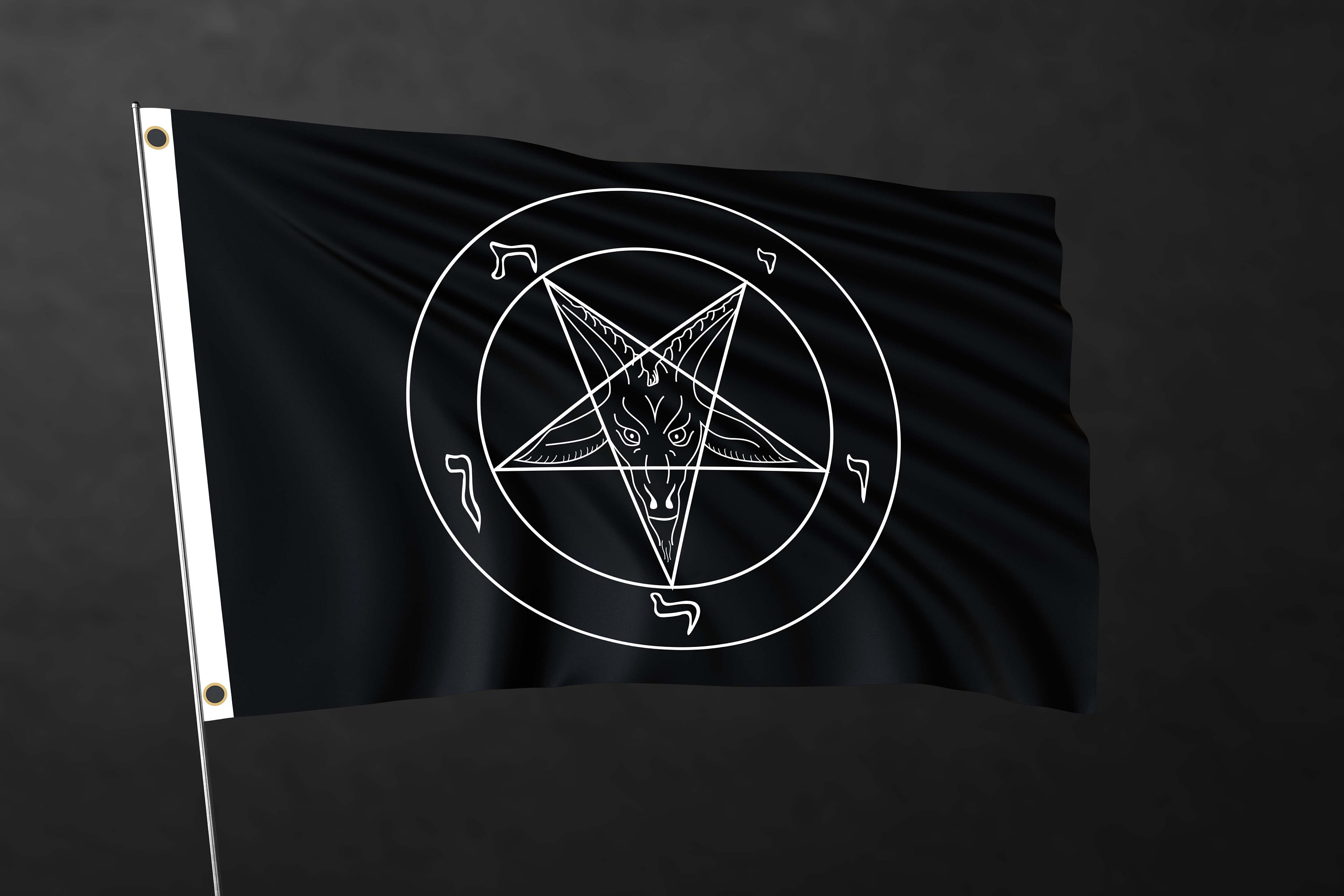Baphomet Church Flag Banner Satan Flag Banner High Quality - Etsy