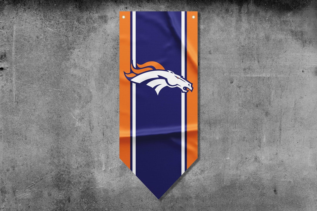 Denver Broncos Pennant Flag Banner | Football Team Banner | High ...