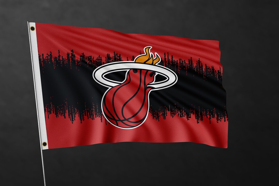 Miami Heat Flag Banner | Home Decor | Wall Decor | Outdoor & Indoor ...