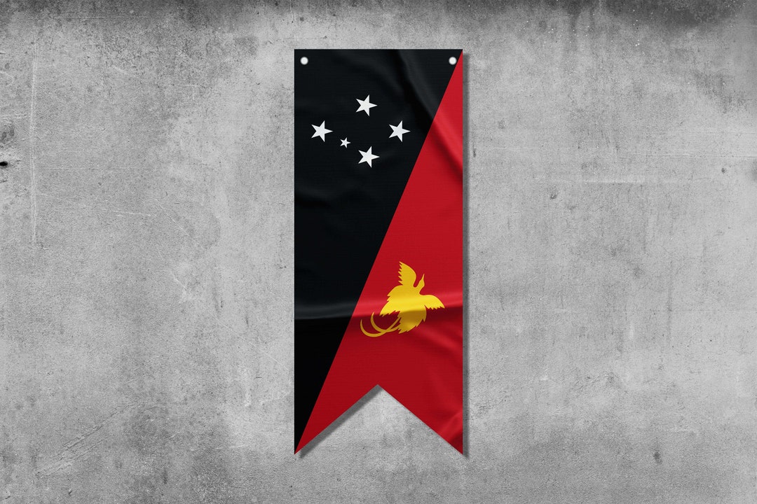 Papua New Guinea Pennant Flag Banner | Country Flag Banner | High ...