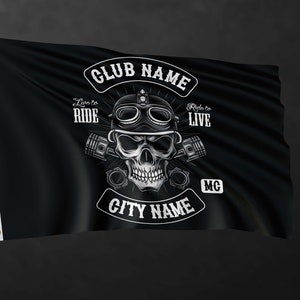 Customized Motorcycle Club Flags | Biker Club Flags | Customized Flags ...