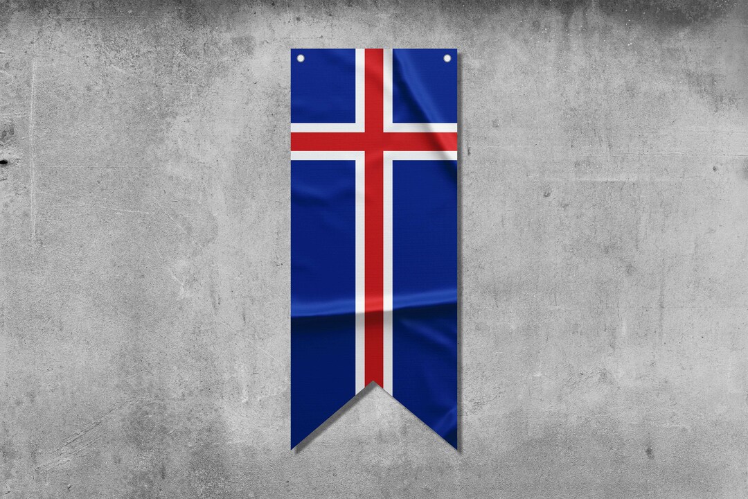 Iceland Pennant Flag Banner | Country Flag Banner | High Quality ...