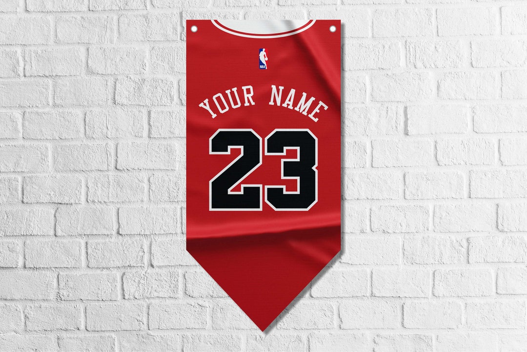 Customizable Chicago Bulls Kit Pennants | Personalized Swallowtail ...