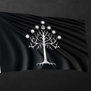 LOTR Gondor Flag Banner | High Quality Materials - Etsy