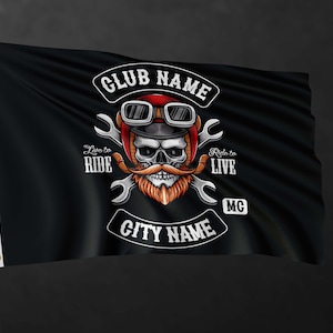 Customized Motorcycle Club Flags | Biker Club Flags | Customized Flags ...