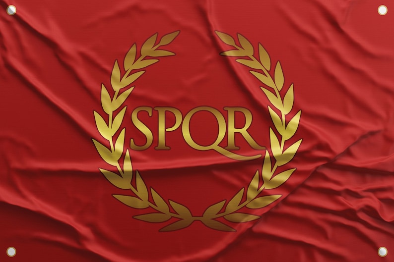 SPQR Roman Empire Flag Banner Historical Flags High - Etsy