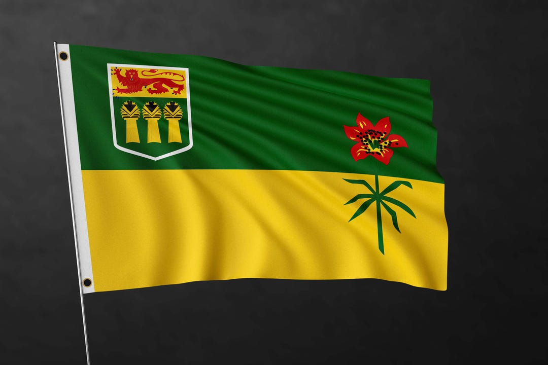 Saskatchewan Flag Banner | Canadian Flags | High Quality Materials - Etsy