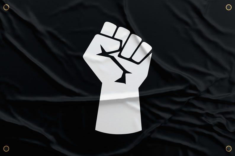 Resistance Fist Flag – Raised Fist Symbol Banner, Protest Power Flag ...