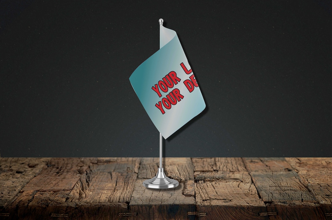 Custom Table Desk Flag With Stand | Personalized Table Desk Flag | High ...