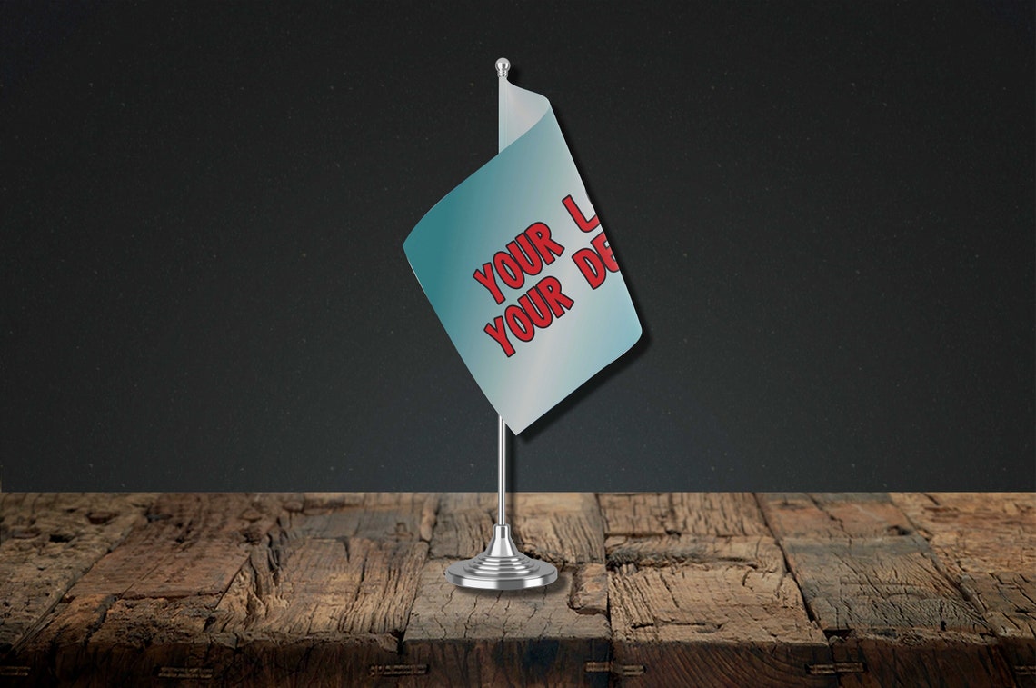 Custom Table Desk Flag With Stand Personalized Table Desk - Etsy