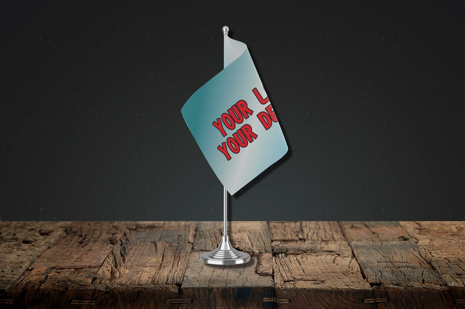 Custom Table Desk Flag With Stand Personalized Table Desk - Etsy