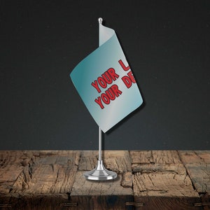 Custom Table Desk Flag With Stand | Personalized Table Desk Flag | High ...