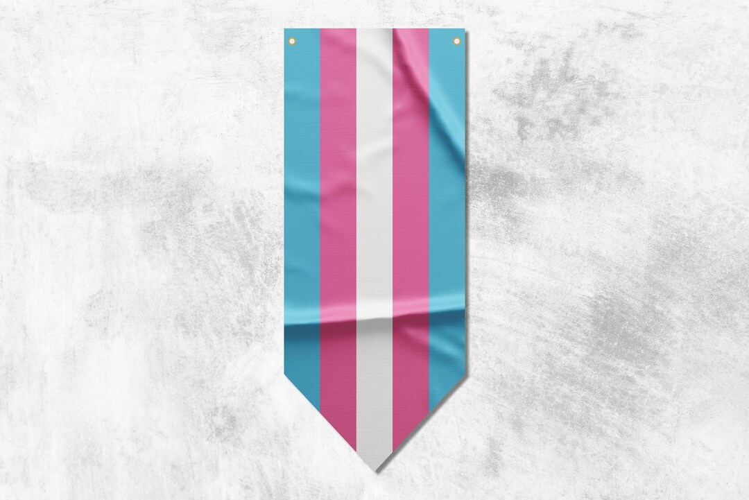 Transgender Pennant Flag Banner | Pride Flag Banners | High Quality ...