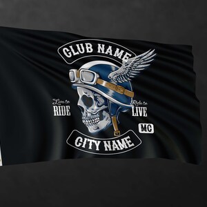 Customized Motorcycle Club Flags | Biker Club Flags | Customized Flags ...