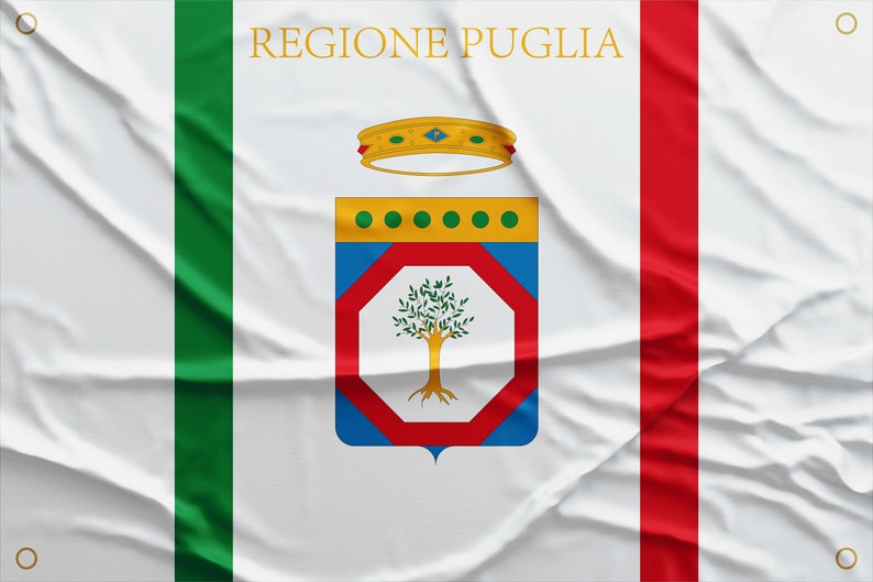 Apulia Flag Banner Italy Region Flags High Quality - Etsy