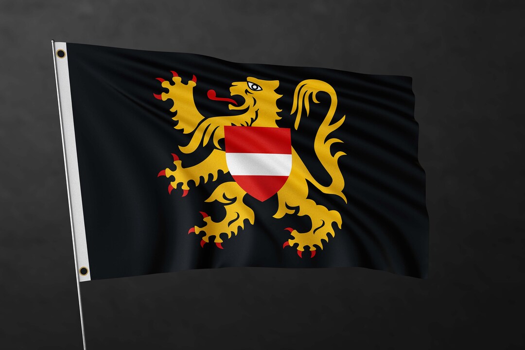 Flemish Brabant Flag Banner | Belgium Region Flags | High Quality ...