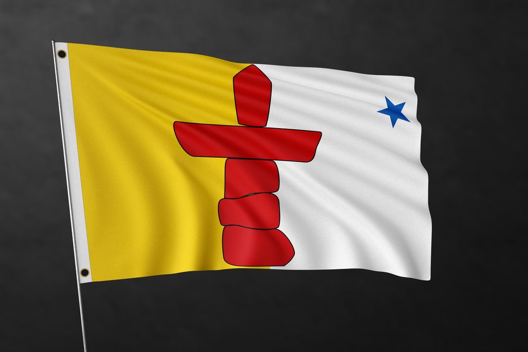 Nunavut Flag Banner | Canadian Flags | High Quality Materials - Etsy