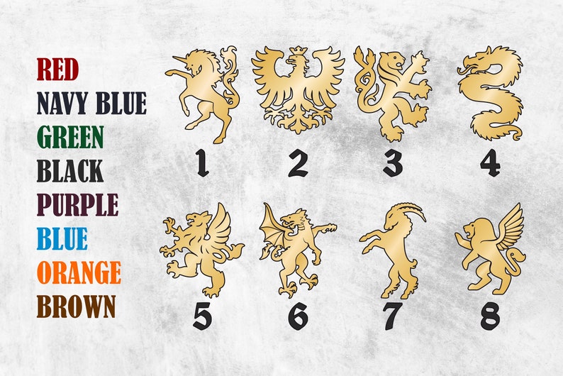 Personalized Medieval Style Family Flags Custom Flag - Etsy