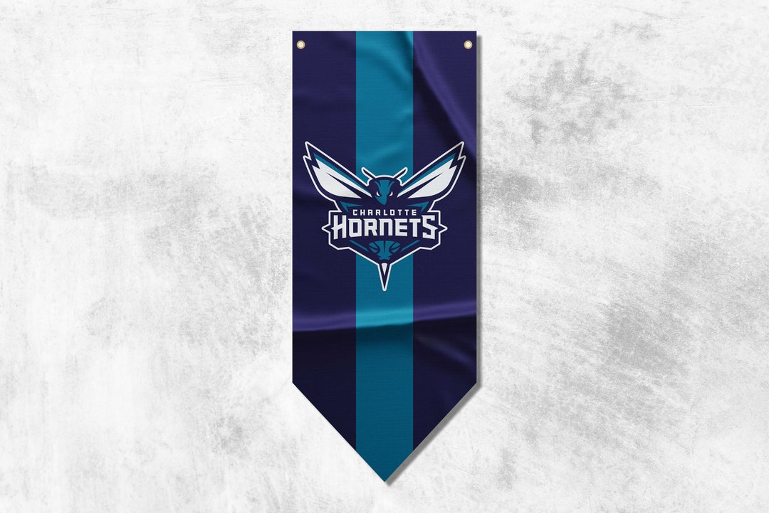 Charlotte Hornets Pennant Flag Banner | Basketball Banner | High ...