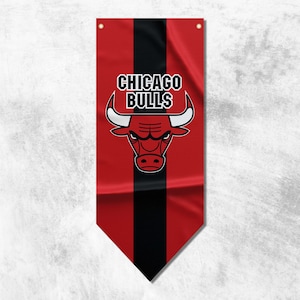 Chicago Bulls Pennant Flag Banner | Basketball Banner | High Quality ...