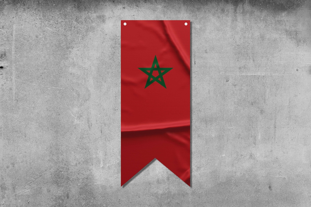 Morocco Pennant Flag Banner | Country Flag Banner | High Quality ...