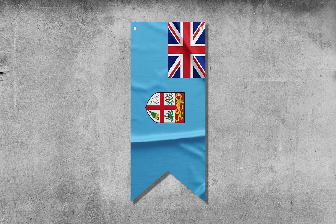 Fiji Pennant Flag Banner | Country Flag Banner | High Quality Materials ...