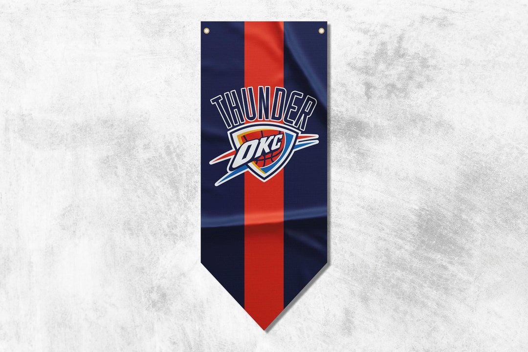 Oklahoma City Thunder Pennant Flag Banner | Basketball Banner | High ...