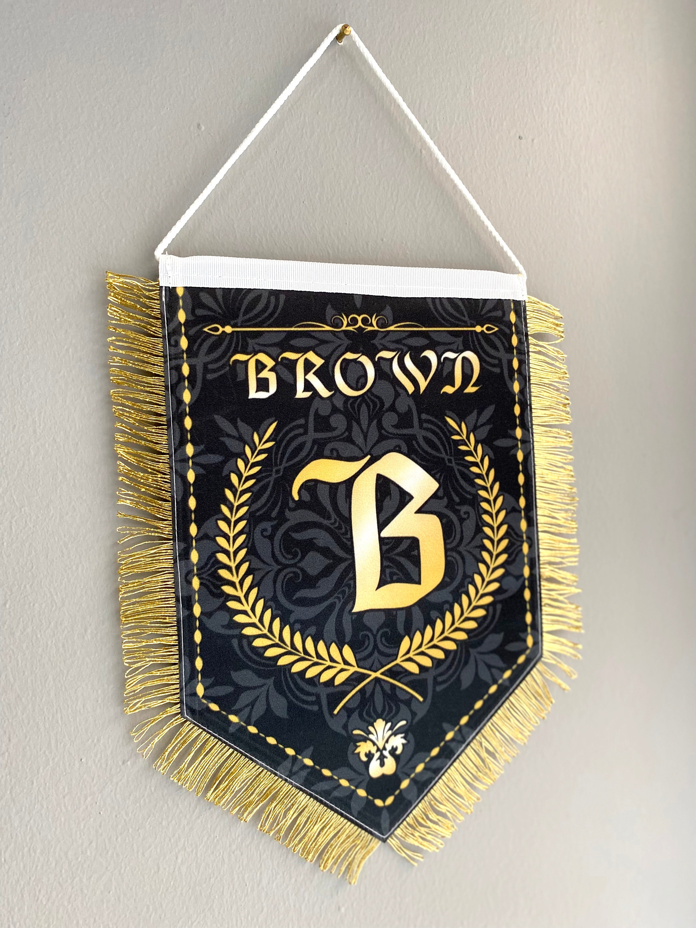 Customizable Medieval Presentation Pennants | Personalized Gold and ...