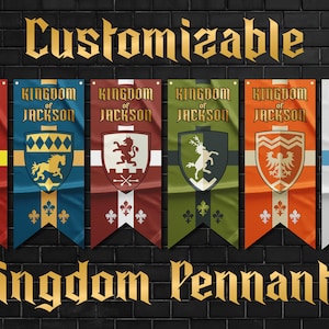 Customizable Kingdom Pennants | Personalized Swallowtail Pennants ...
