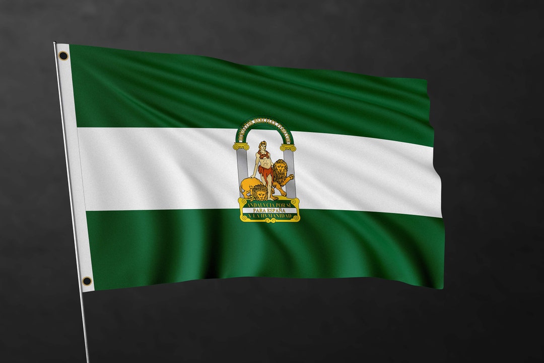Andalusia Flag Banner | Spain Region Flags | High Quality Materials - Etsy