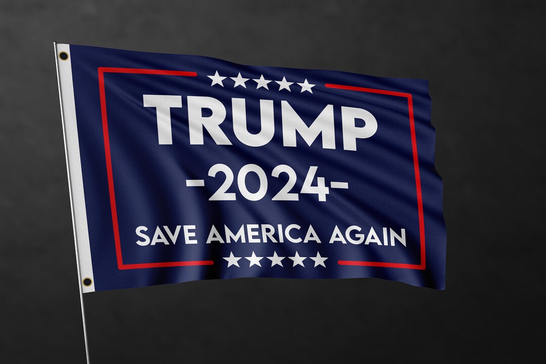 Trump Save America Again Flag Banner | High Quality Materials - Etsy