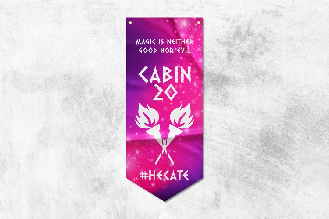 Camp Half Blood Cabins Pennant Flag Banner | Cabin 20 Hecate | High ...