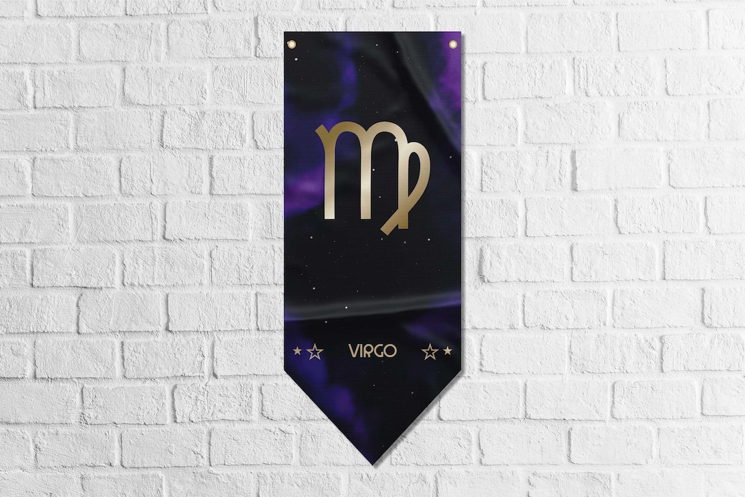 Virgo Pennant Flag Banner | Zodiac Signs Pennant Flags | High Quality ...