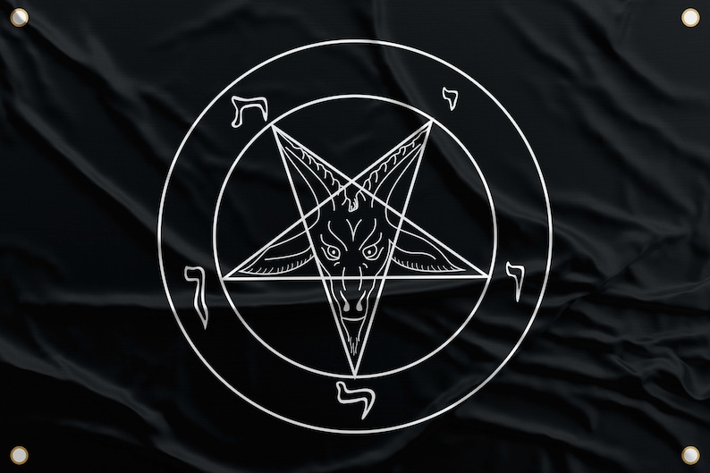 Baphomet Church Flag Banner Satan Flag Banner High Quality - Etsy